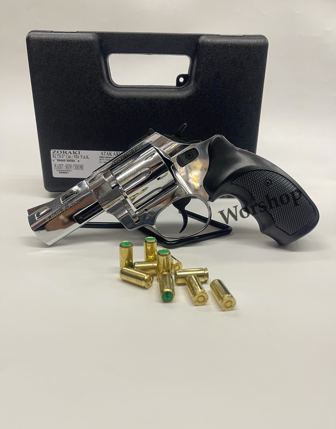 Blank Zoraki Revolver R2 ขนาด 3 นิ้ว สีเงินเงา 9mm P.A.K. เหมาะสำหรับ ...