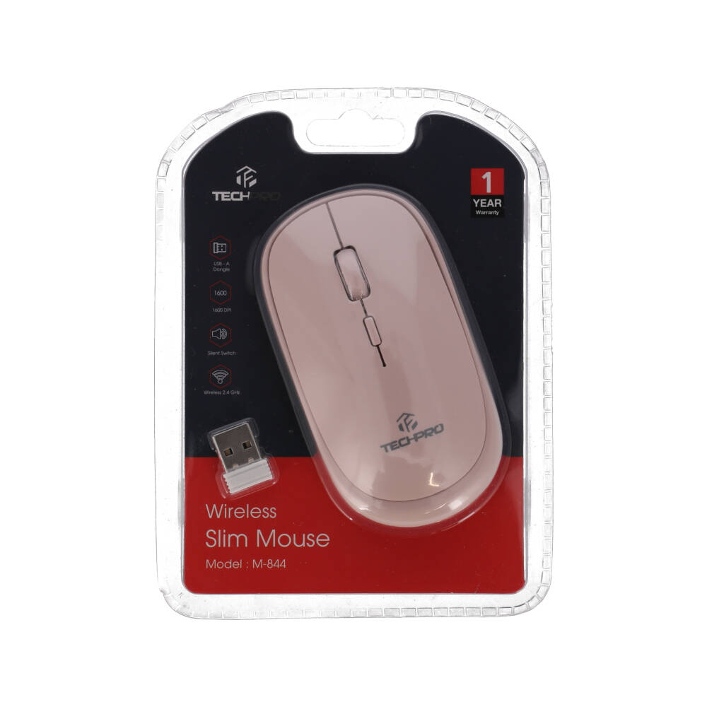 เมาส์ไร้สาย TECHPRO Wireless Mouse Slim M844 by Studio 7 - Studio 7 - ThaiPick