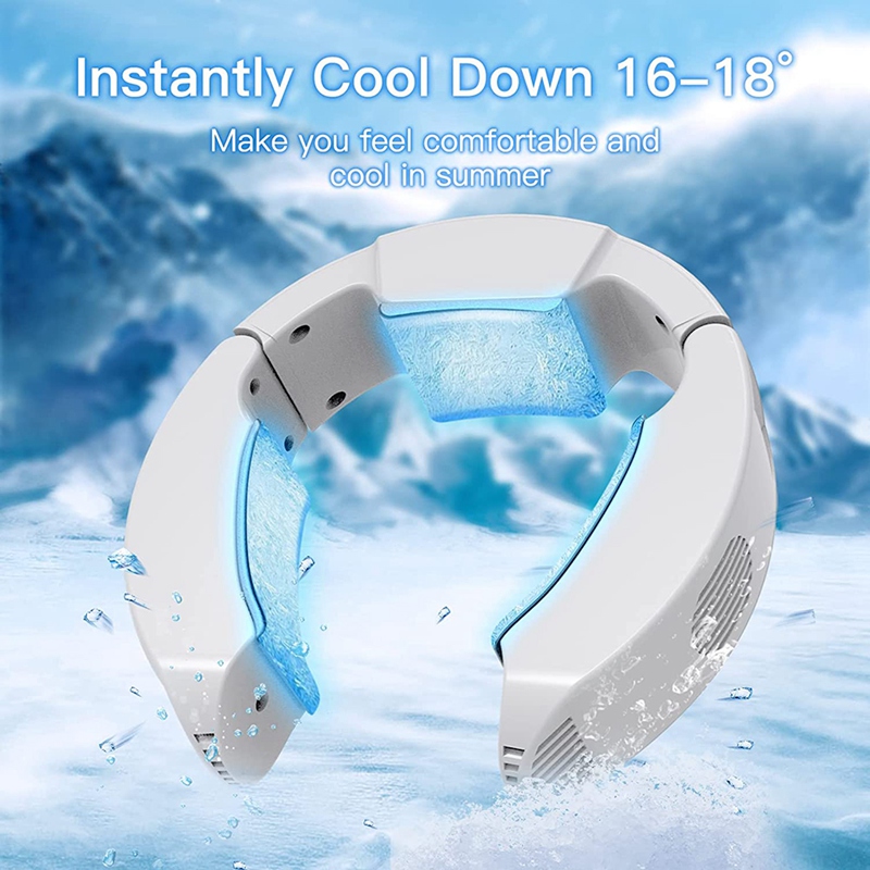 Neck Fan, Neck Air Conditioner, 3 Cooling Plates, Portable Neck Fan ...