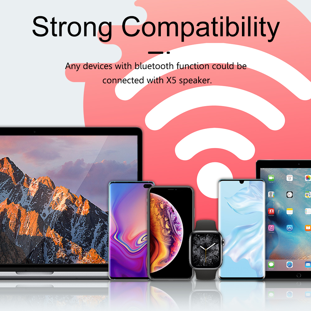 ลำโพงเบสหนักๆ Official X5 Bluetooth speaker portable outdoor waterproof ...