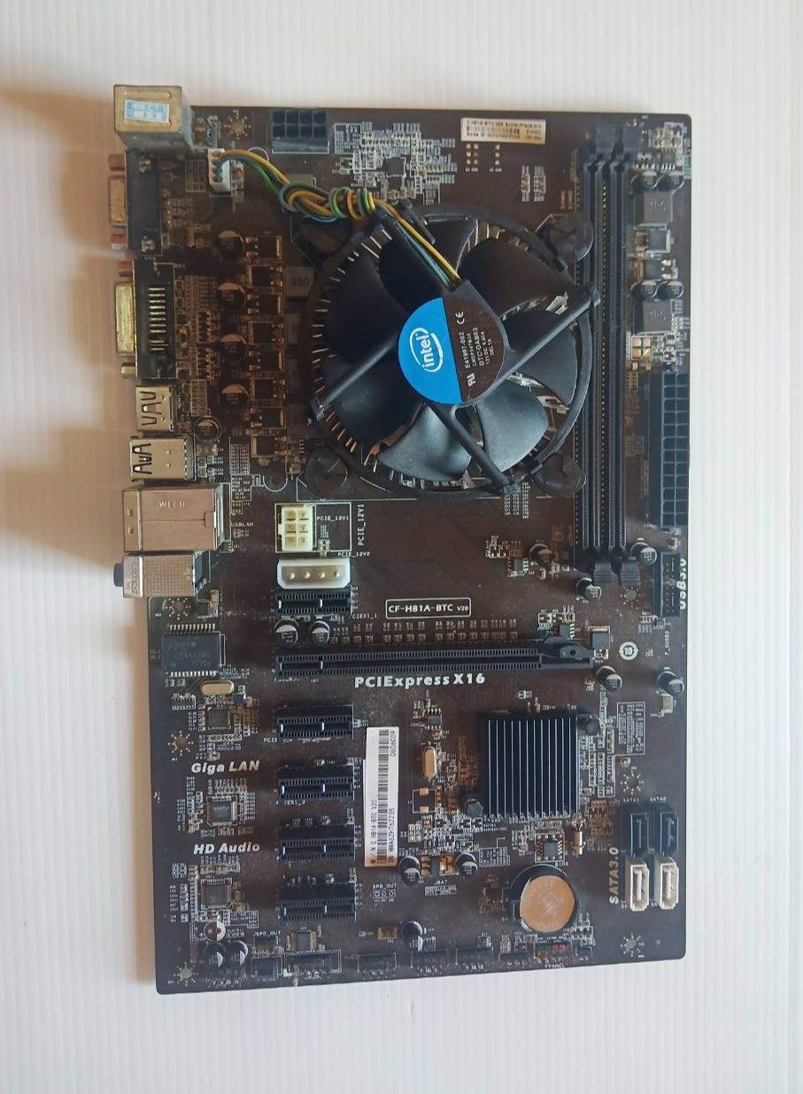 พร้อมแรม 8G+CPU core i3-4150-i5-4590+พัดลม + เมนบอร์ด+COLORFUL H81A-BTC V20 LGA1150 DDR3 สินค้า ...