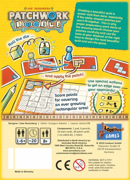 Patchwork Doodle - Board Game - บอร์ดเกม - Board at Home Board Game Store - ThaiPick