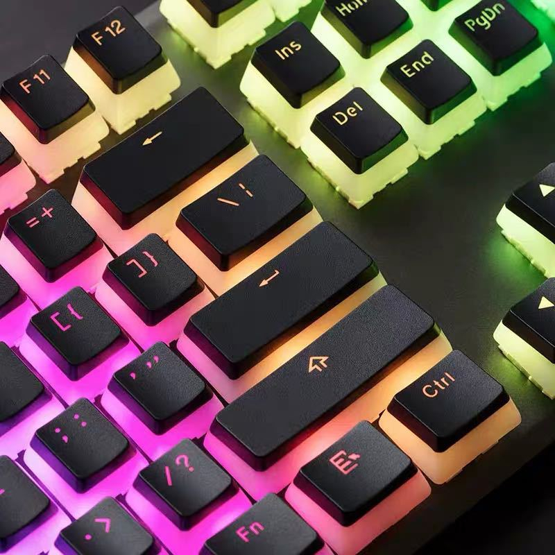 PBT OEM 108 Keys Pudding Keycaps For Cherry MX Switch Mechanical ...