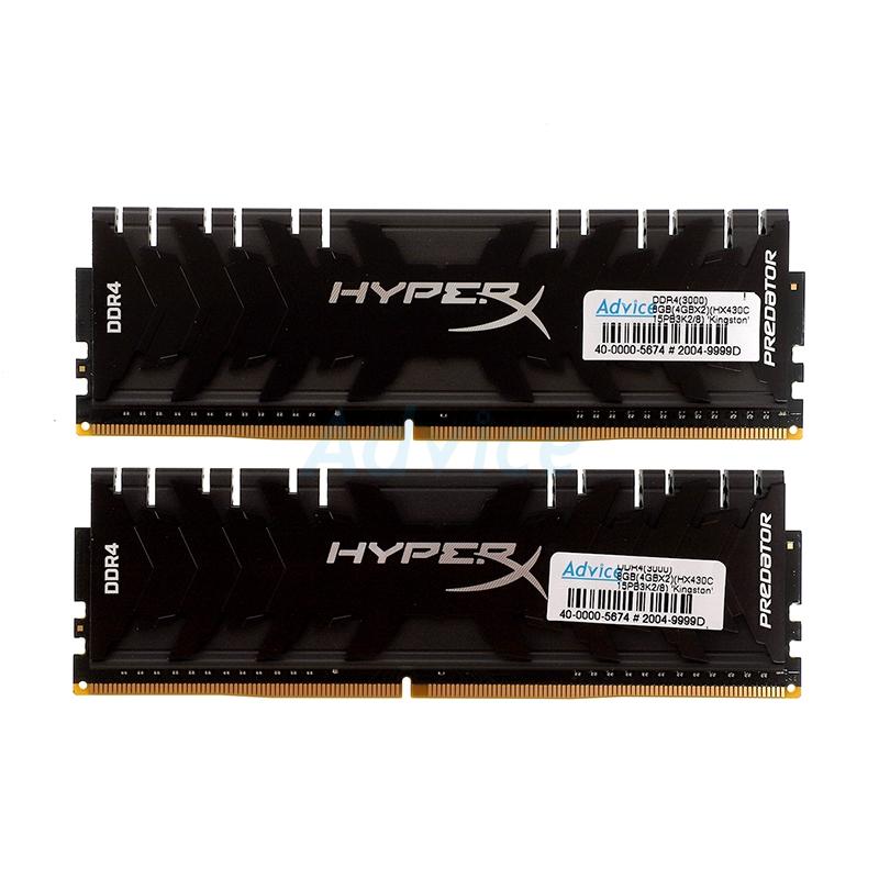 Hyper-X แรม RAM DDR4(3000) 8GB (4GBX2) Kingston PREDATOR - PSmartITplus ...