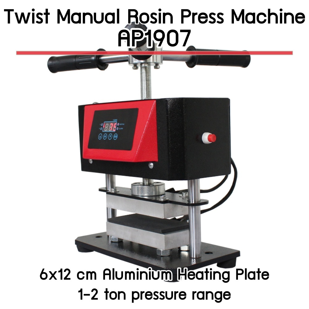 Twist Manual Rosin Press Machine 6cm x 12cm Dual Heat Heating Plate, 1 ...