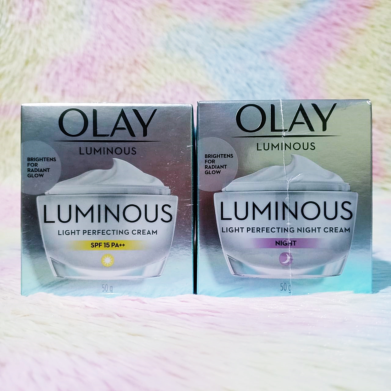 แท้ ฉลากไทย แพ็คคู่ Day + Night cream 50g x 2 โอเลย์ สูตรผิวใส Olay ...