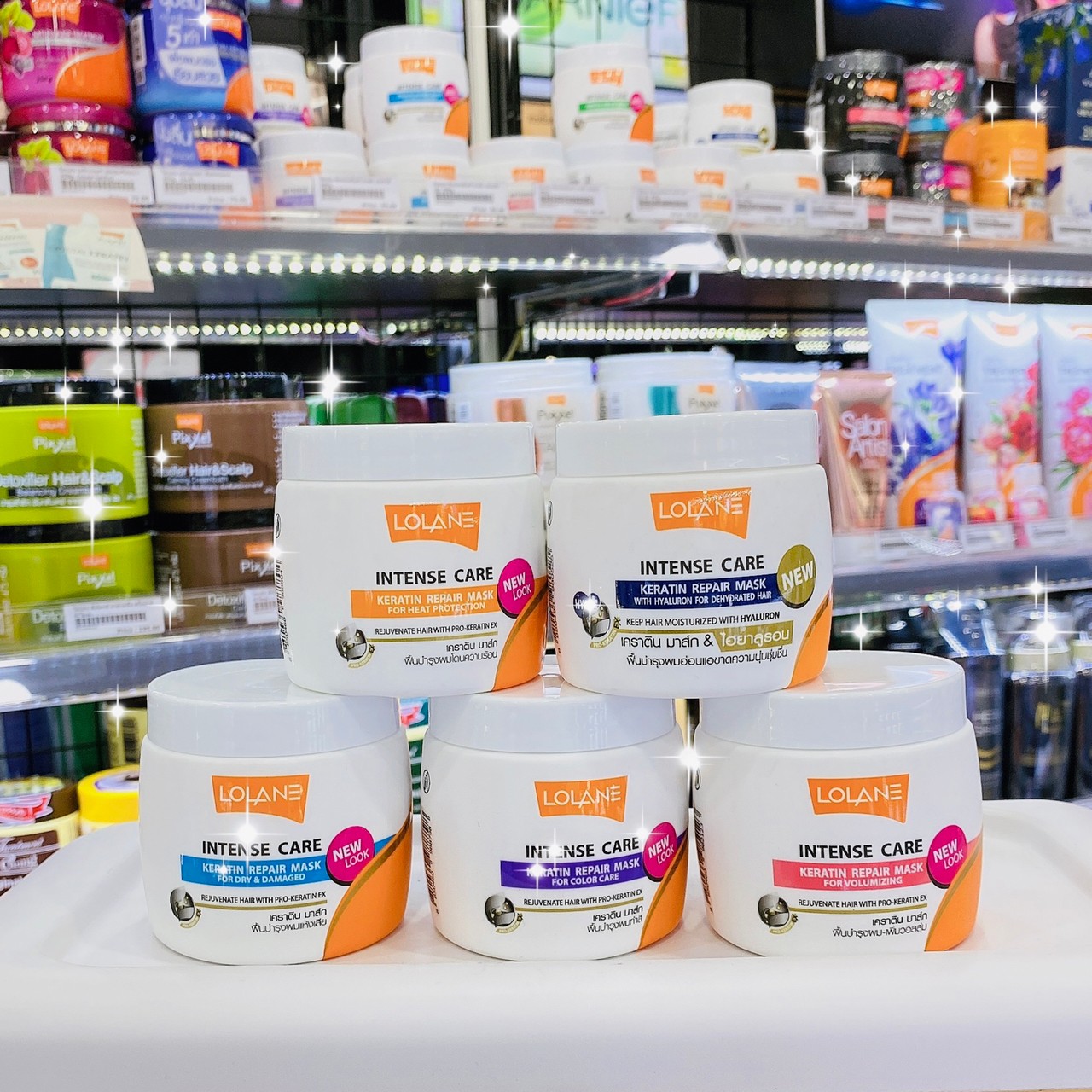 LOLANE โลแลน อินเทนซ์ แคร์ เคราติน รีแพร์ มาส์ก 200 กรัม. Lolane ...