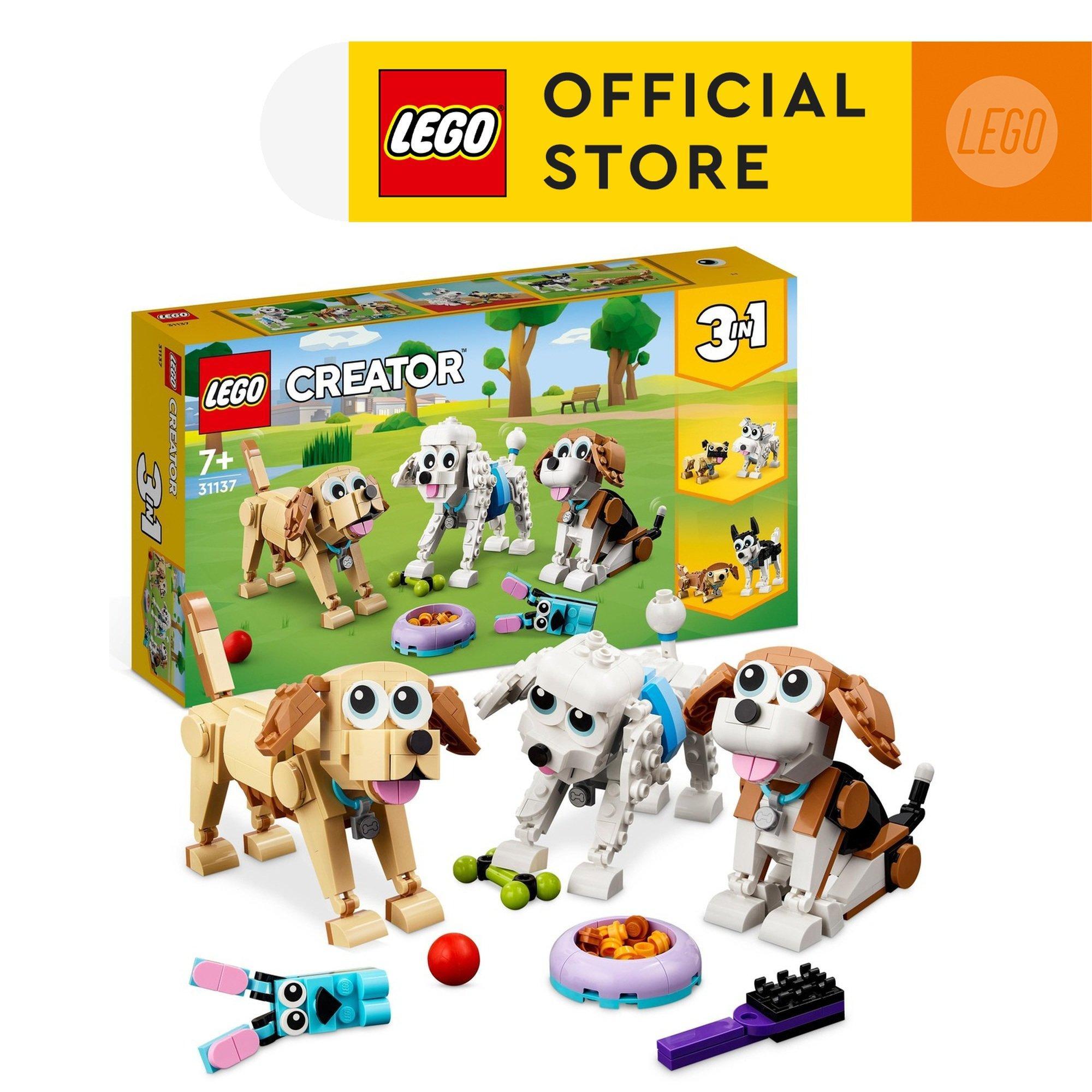 LEGO Creator 31137 Adorable Dogs Building Toy Set (475 Pieces) - LEGO ...