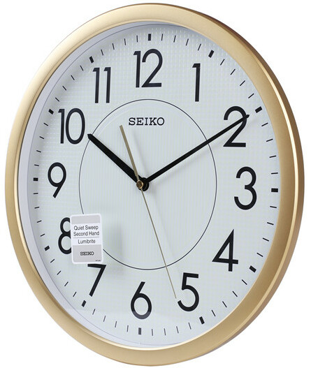 นาฬิกาแขวนผนัง ตัวเรือนพลาสติก SEIKO รุ่น QXA629G สีทอง QXA629S สีเงิน ...