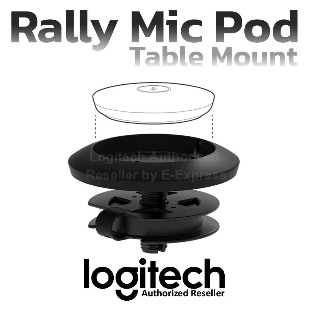 Logitech Rally Mic Pod Table Mount (Graphite) อุปกรณ์เสริมสำหรับ ...
