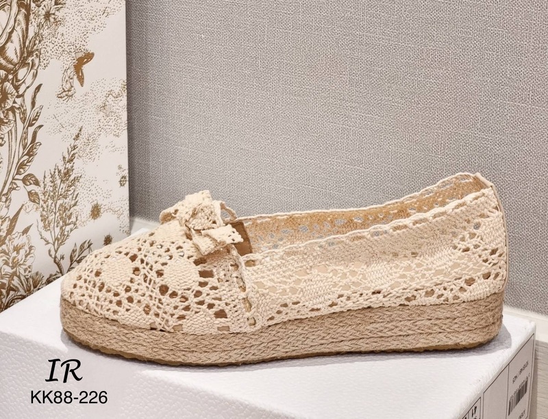 KK88-226 รองเท้าคัทชูลูกไม้โครเชต์ เสริมพื้น 1 นิ้ว สวยและดูน่ารักค่า ...