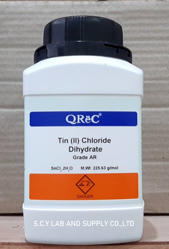 สารเคมี Tin (II) Chloride Dihydrate, AR grade (100g/250g/500g) ยี่ห้อ ...