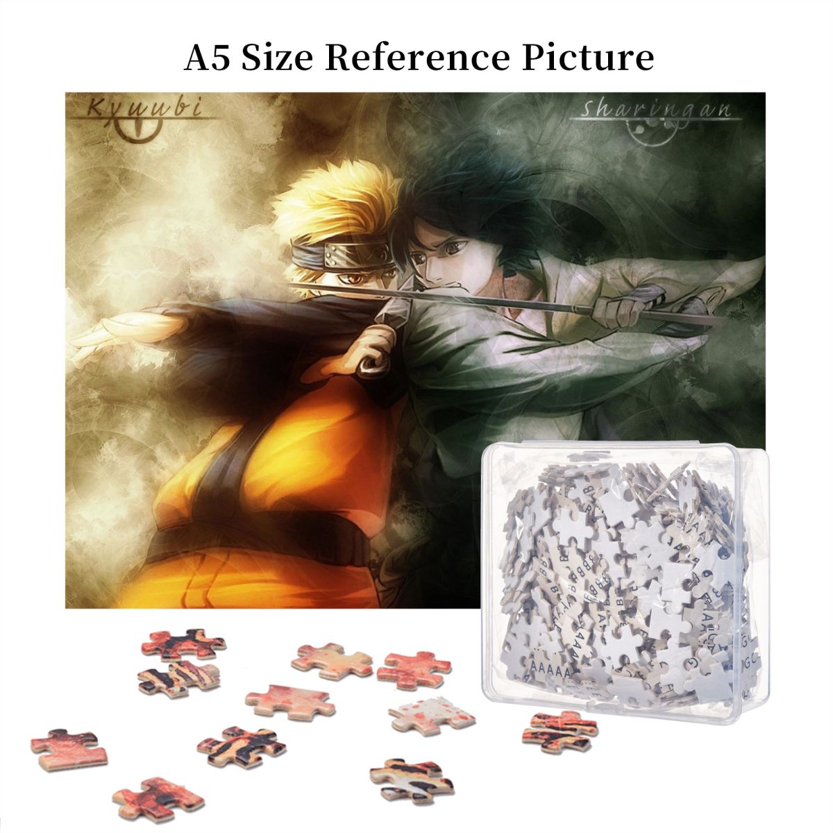 Sasuke Uchiha Naruto Uzumaki Wooden Jigsaw Puzzle 500 Pieces ...