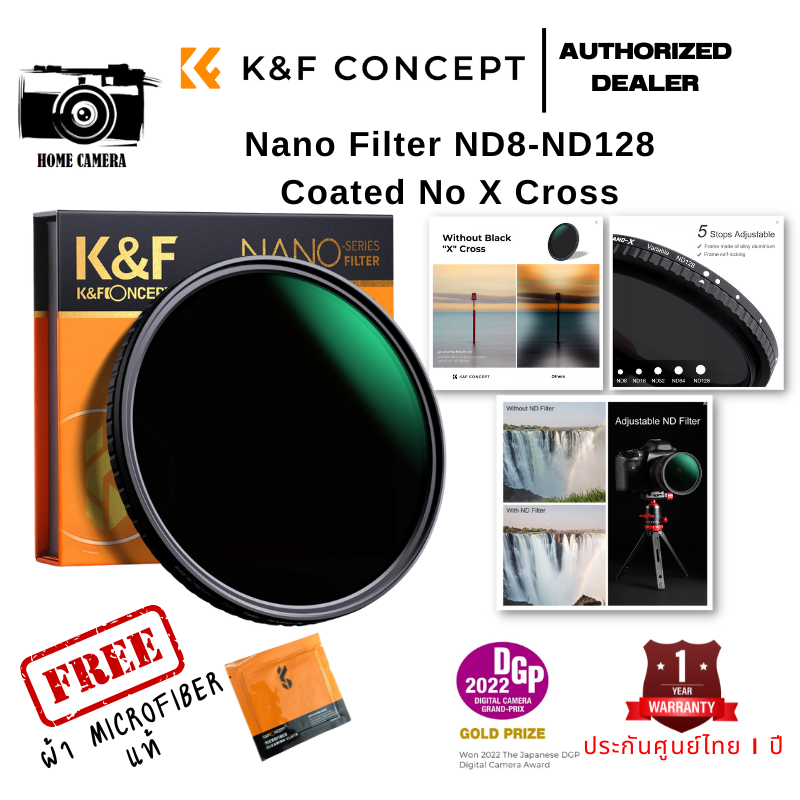 K&F FILTER ND8-ND128 Filter Nano Coated ส่งจากไทย | Lazada.co.th