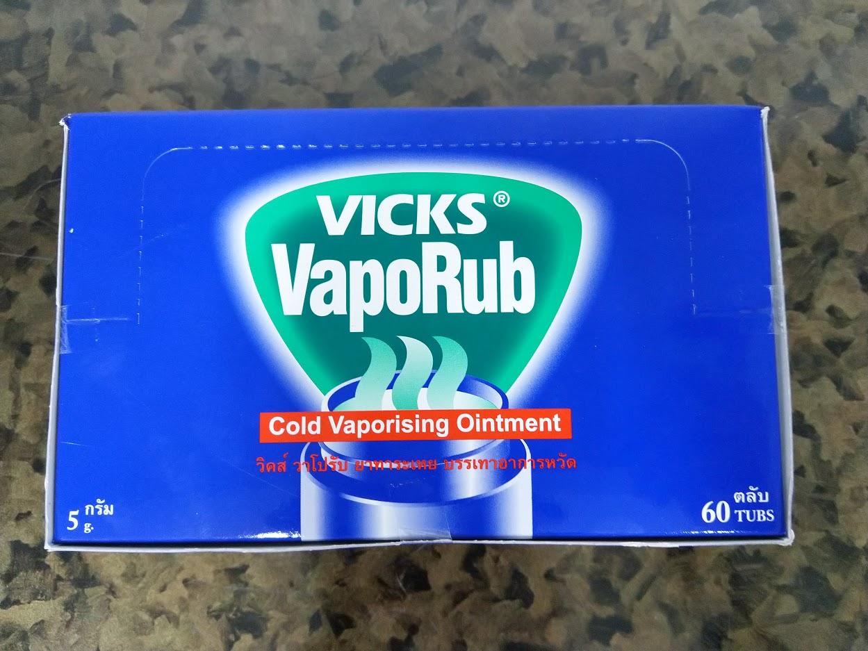 Vicks vaprub 5g วิค วาโพรับ ขนาด 5 กรัม 1 กล่อง 60 ตลับ (สินค้าใหม่ ...