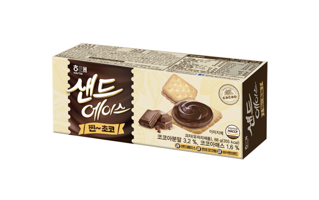 [Original] 샌드에이스찐초코 HAITAI Sand Ace Real Choco (บิสกิตสอดไส้ช็อกโกแลต ...