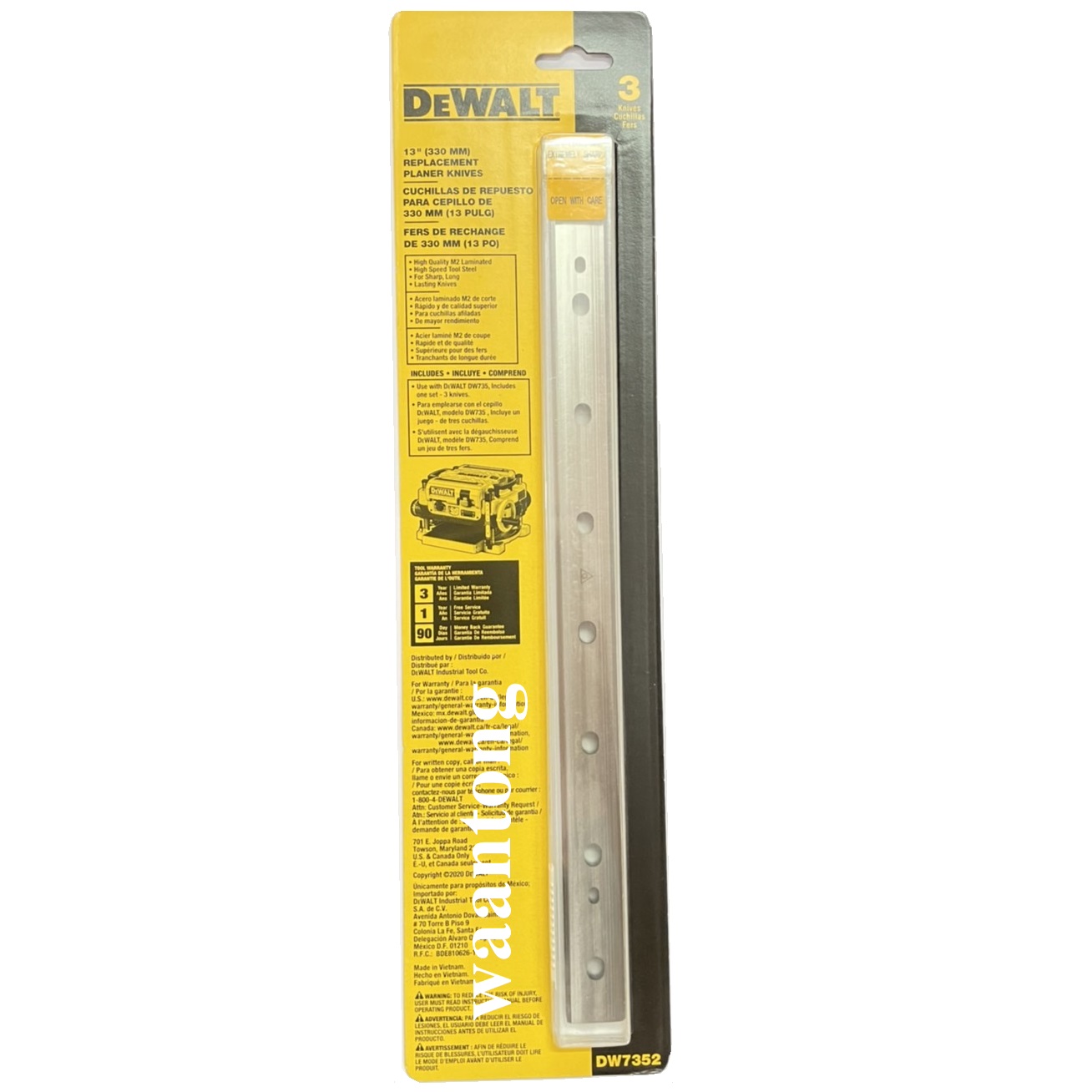 DEWALT ใบเครื่องรีด 13" รหัส DW7352 สำหรับเครื่องรีด13"รุ่น DW735-KR ...