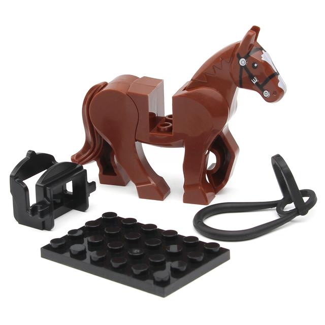 Single Animal Figures Saddle Horse Rope Base Military Fighting Horses ...