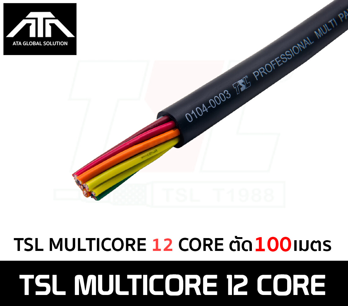 (ขนาดตามสั่ง ราคา/เมตร) TSL 12Core สายมัลติคอร์12คอร์ สายสัญญาณเสียง ...