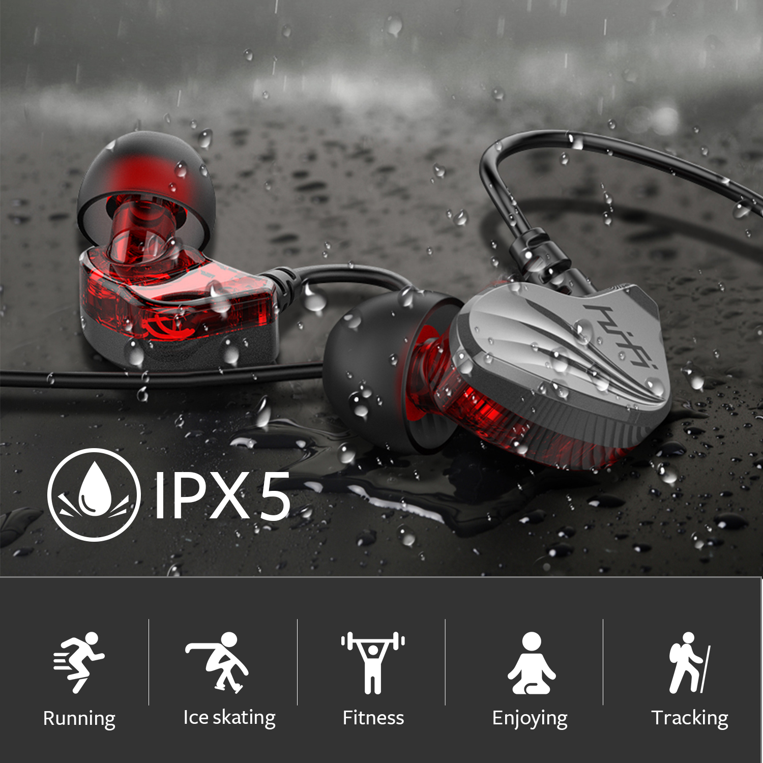 Newmsnr S2000 (Brand Headphones) 6D Surround Sound Bass Earphones IPX5 ...