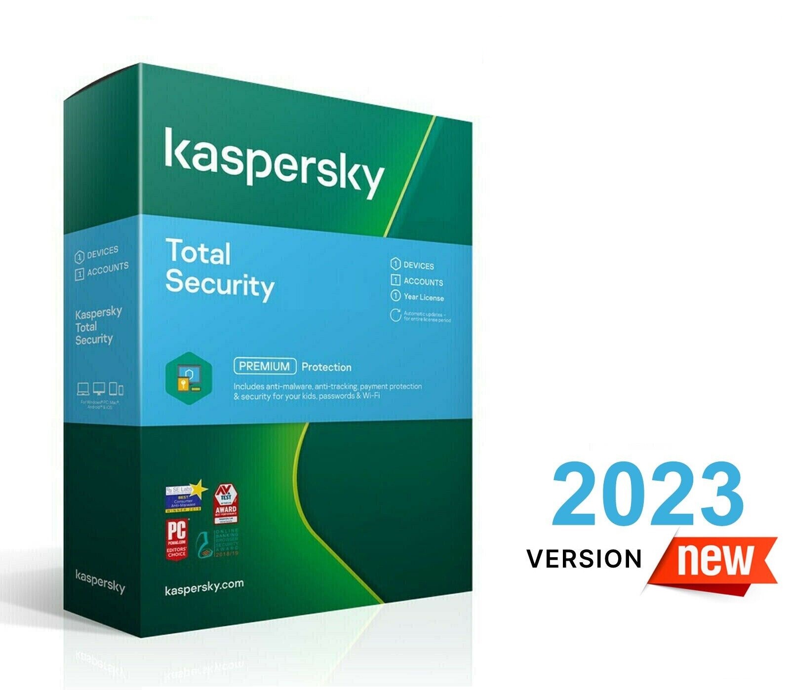 Kaspersky Total Security 2023 Key (2 Years 5 Device) Global Keys - DIGITAL SOFTWARE - ThaiPick