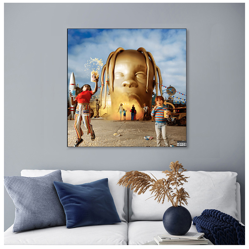 Posters and Prints Travis Scott Astroworld 2018 Rap Music Album Cover ...