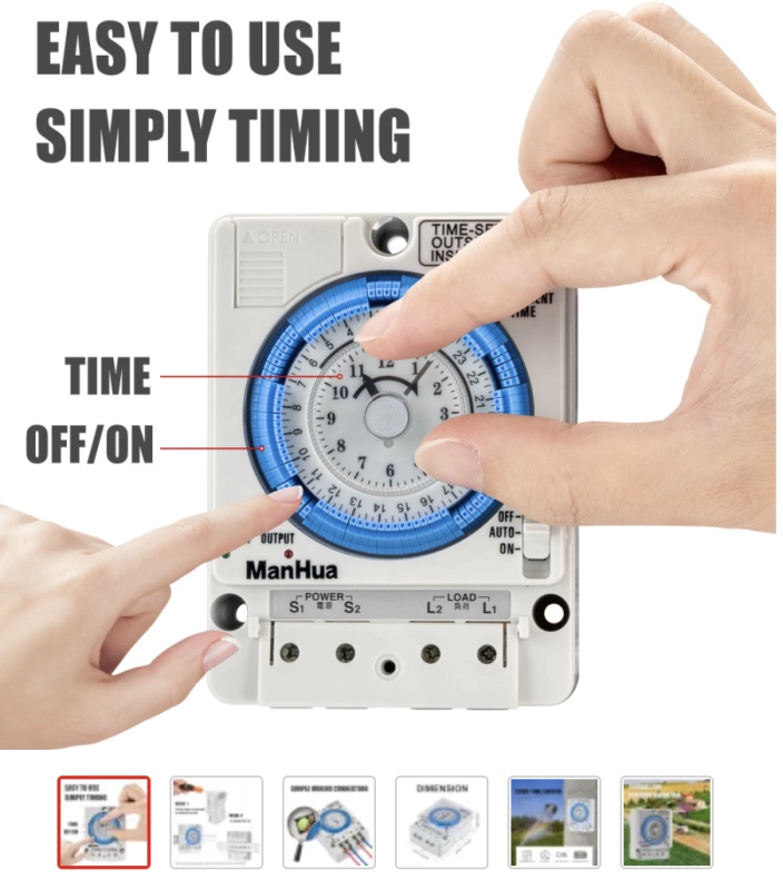 (มีในสต็อก) TB388 Timer Switch Automatic Time Switch 220V นาฬิกาตั้ง ...