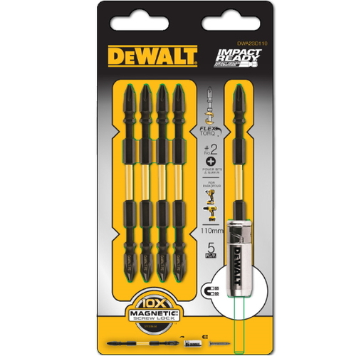 Dewalt ชุดดอกไขควง พร้อมหัวแม่เหล็ก 5 ชิ้น รุ่น DWA2SD110 - Dewalt ...