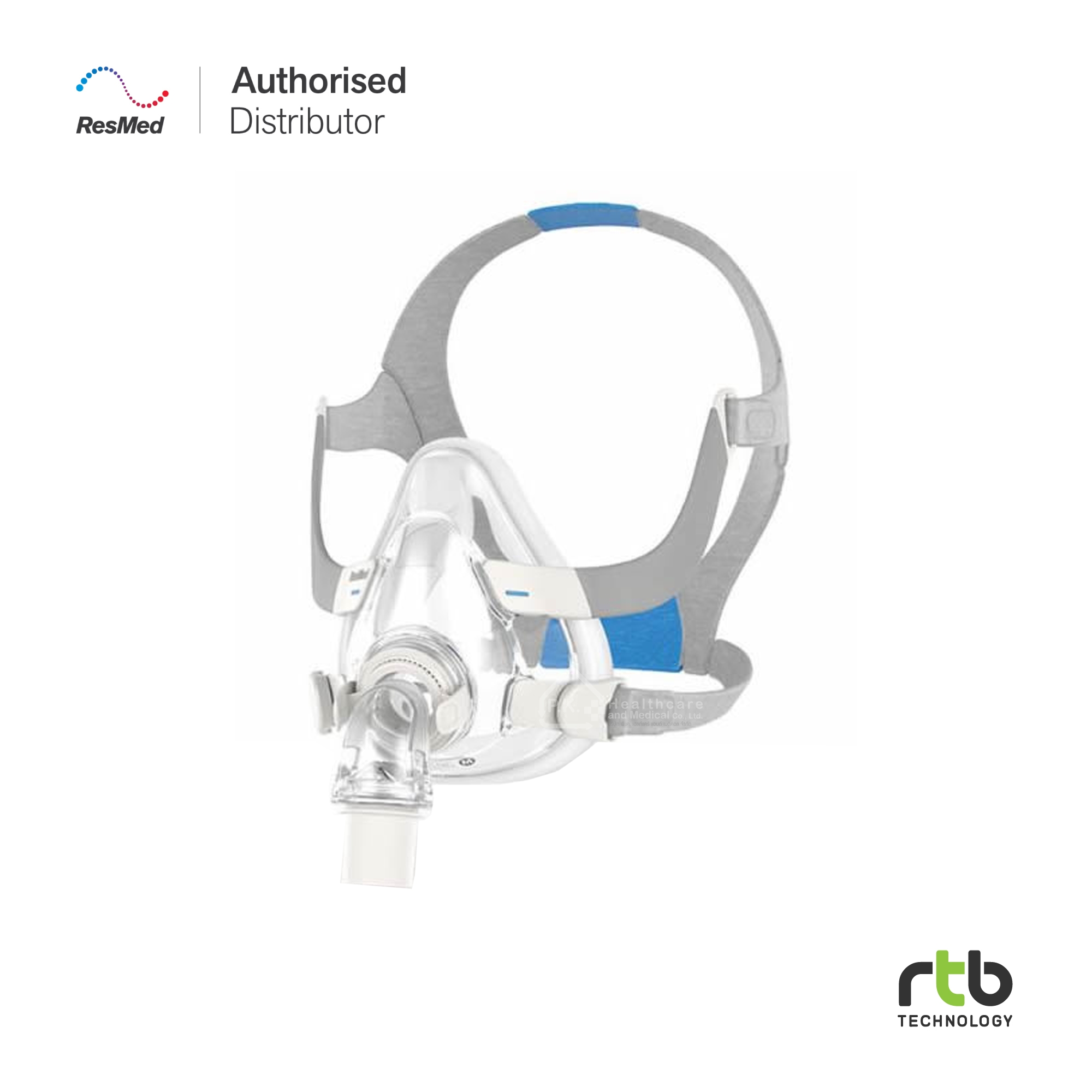 ResMed หน้ากาก แบบครอบจมูกและปาก CPAP Mask รุ่น AirFit ™ F20 - Size M ...