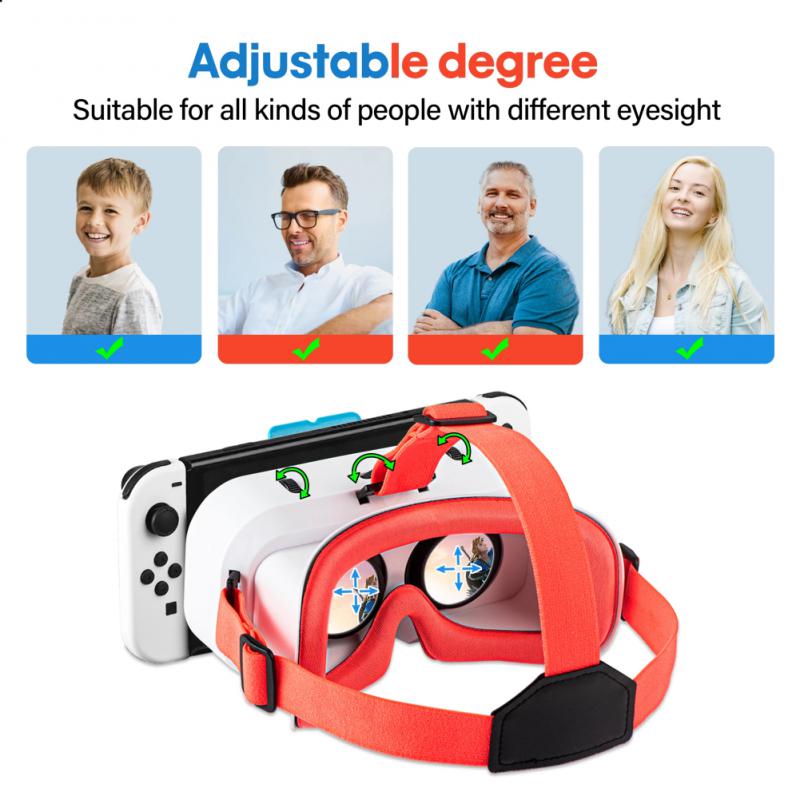 Adjustable VR Glasses Fit For Nintendo SwitchNS OLED Game Console 3D ...