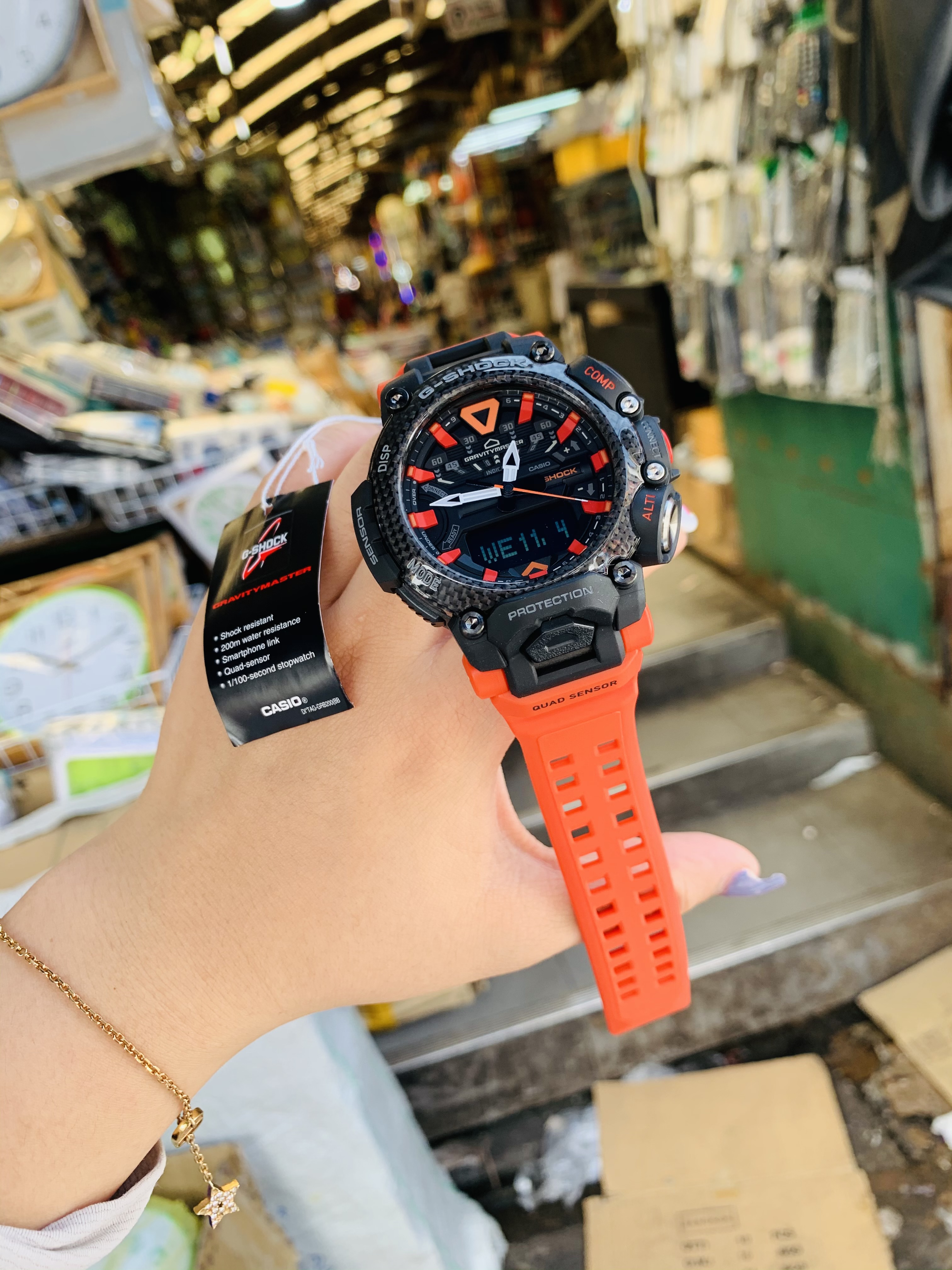 G-Shock นักบินรุ่นใหม่ล่าสุด GR-B200 Master of G Color Black | Lazada.co.th