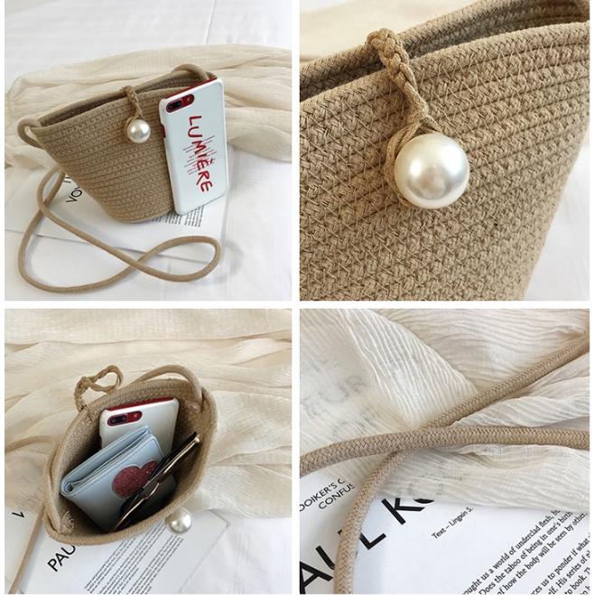 ♚ กระเป๋าสาน แบบสะพายข้าง ทรงกล่อง น่ารัก - hdgdgd - ThaiPick