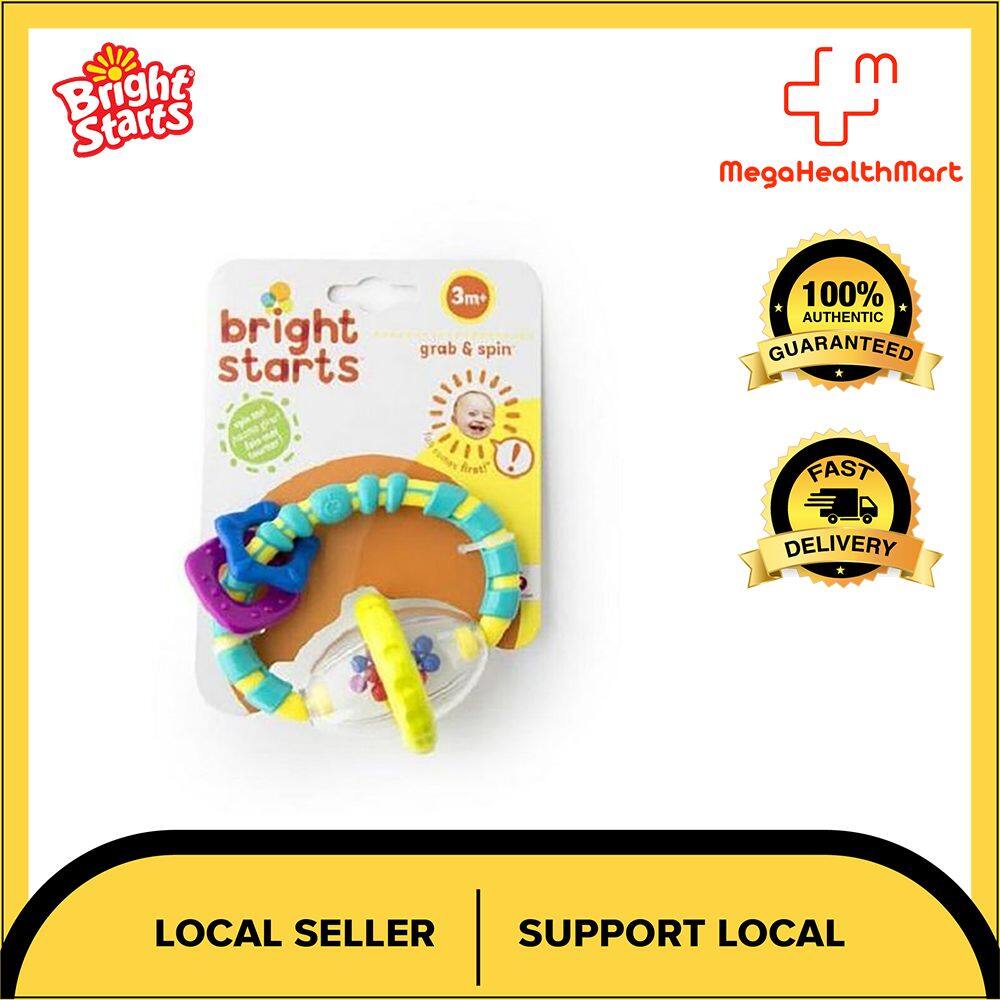 Bright Starts Grab and Spin Rattle 3M ของเล่น - MegaHealthMart - ThaiPick