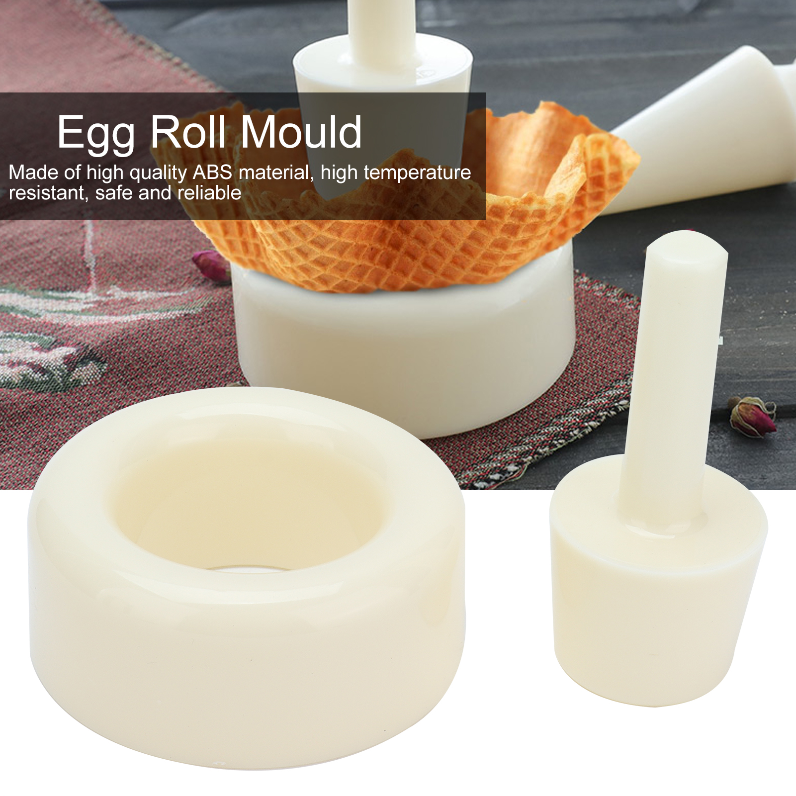 Ice Cream Cone Mold Waffle Cone Setting Mold DIY Crispy Egg Roll Mold ...