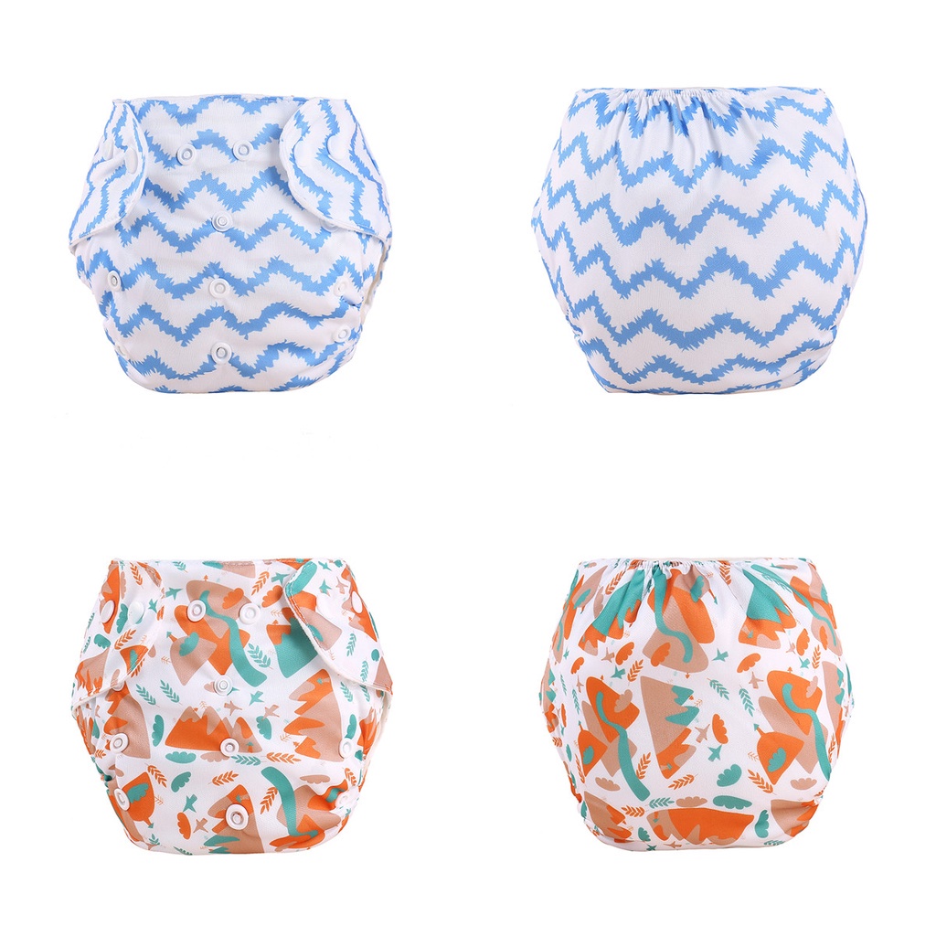 newborn printed snap Diaper Baby Cloth Diaper Baby Diaper changing pad ...