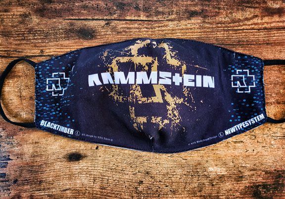 No.39 RAMMSTEIN ผ้าปิดปาก หน้ากากผ้า NTS.MASK มีช่องใส่ฟิลเตอร์ 3ชั้น ...