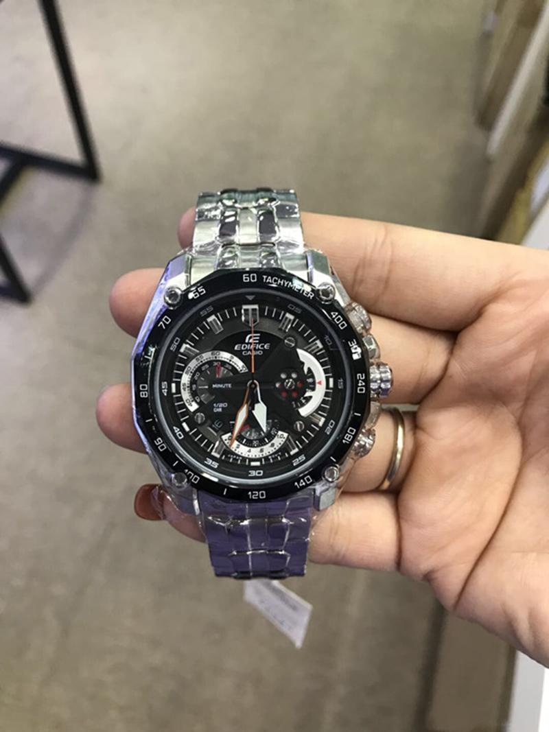 Casio Edifice Edifice นาฬิกาข้อมือผู้ชาย EF-550D-1AV - Silver/Black（ของ ...