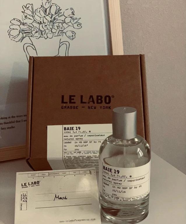 Le Labo Perfume Laboratory Baie No. 19 Bay Perfume 100ml EDP สำหรับ ...