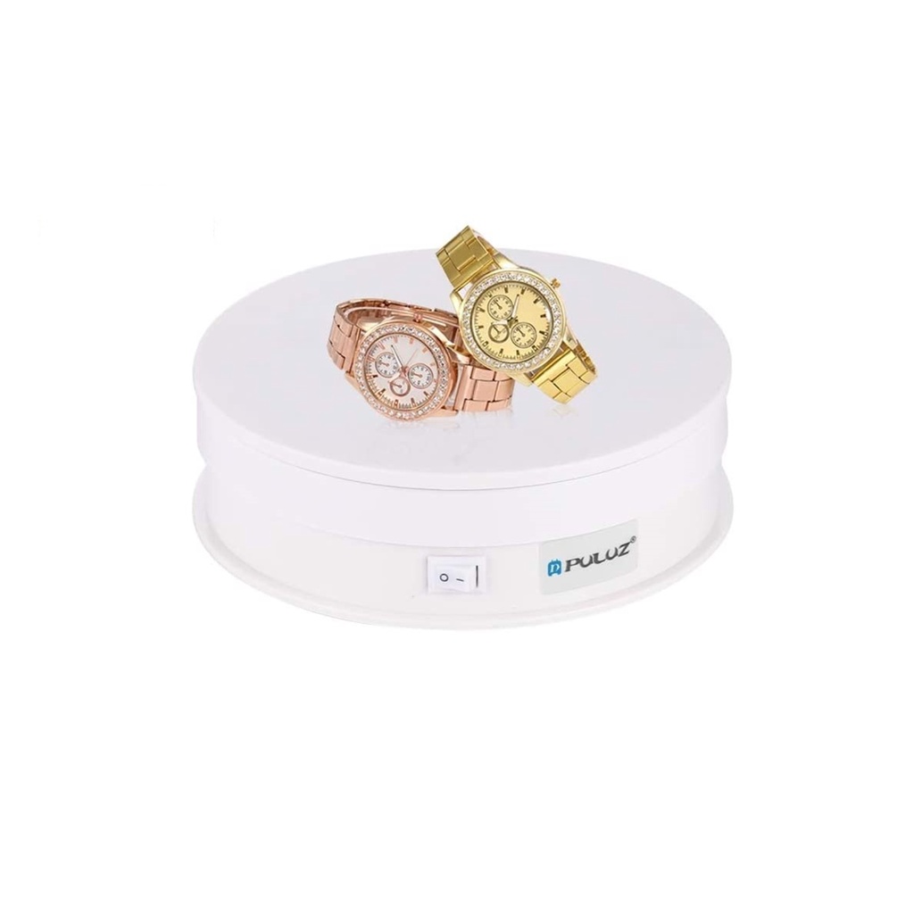 Puluz USB Electric Rotating Turntable Display Stand Video 15 CM ฐานหมุน ...