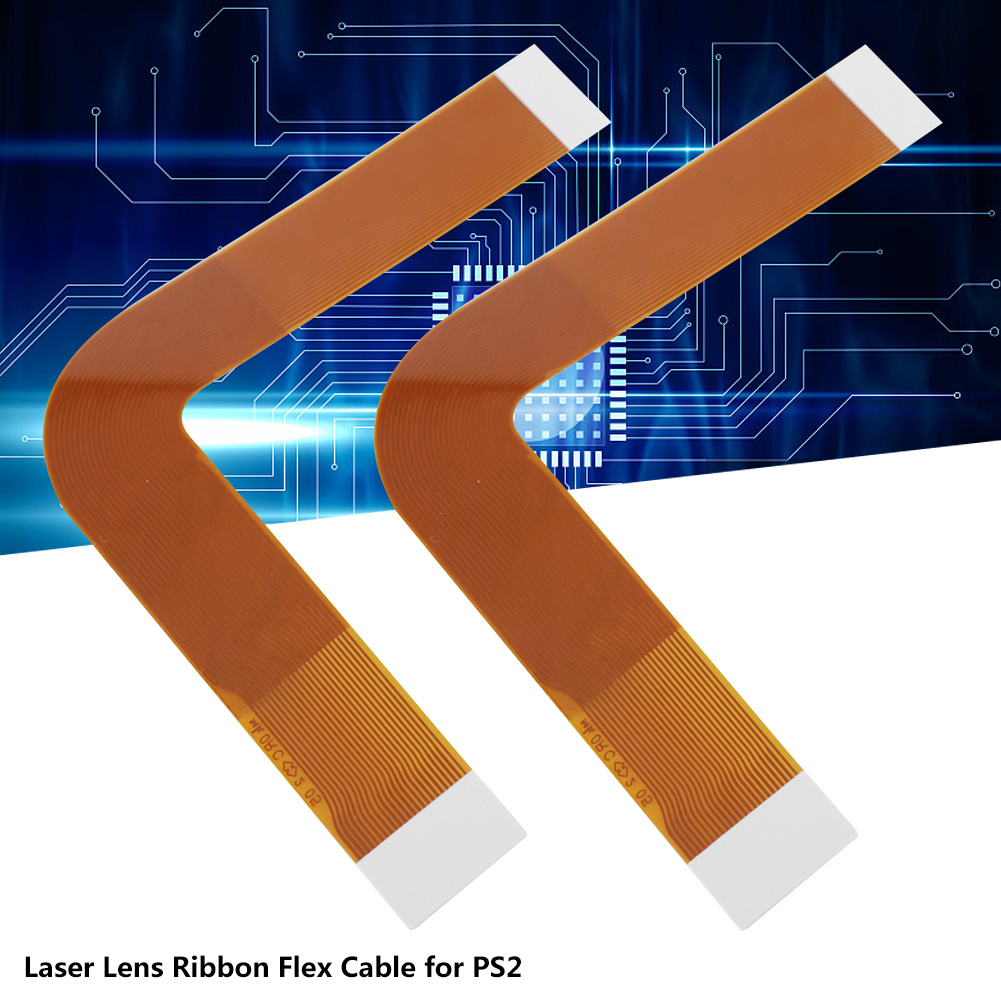 2pcs 7W Pickup Laser Lens Flat Ribbon Flex Cable Repair Part สำหรับ PS2 ...