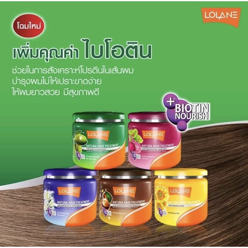 โลแลน เนทูร่า แฮร์ ทรีทเม้นท์ 3 ขนาด100250500 ml. Lolane Natura Hair ...