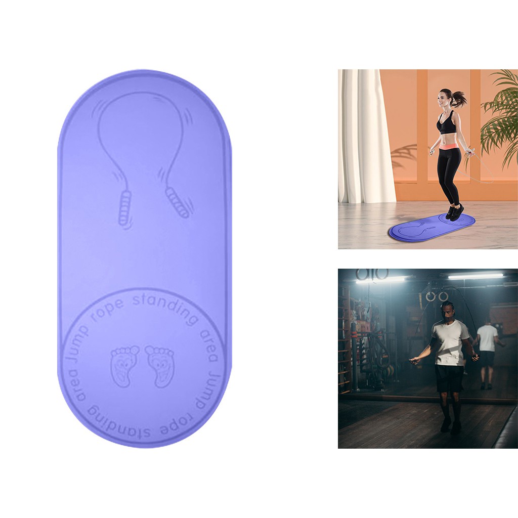 Jump Rope Mat Skipping Rope Mat Workout Mats for Home Gym Floor Shock ...