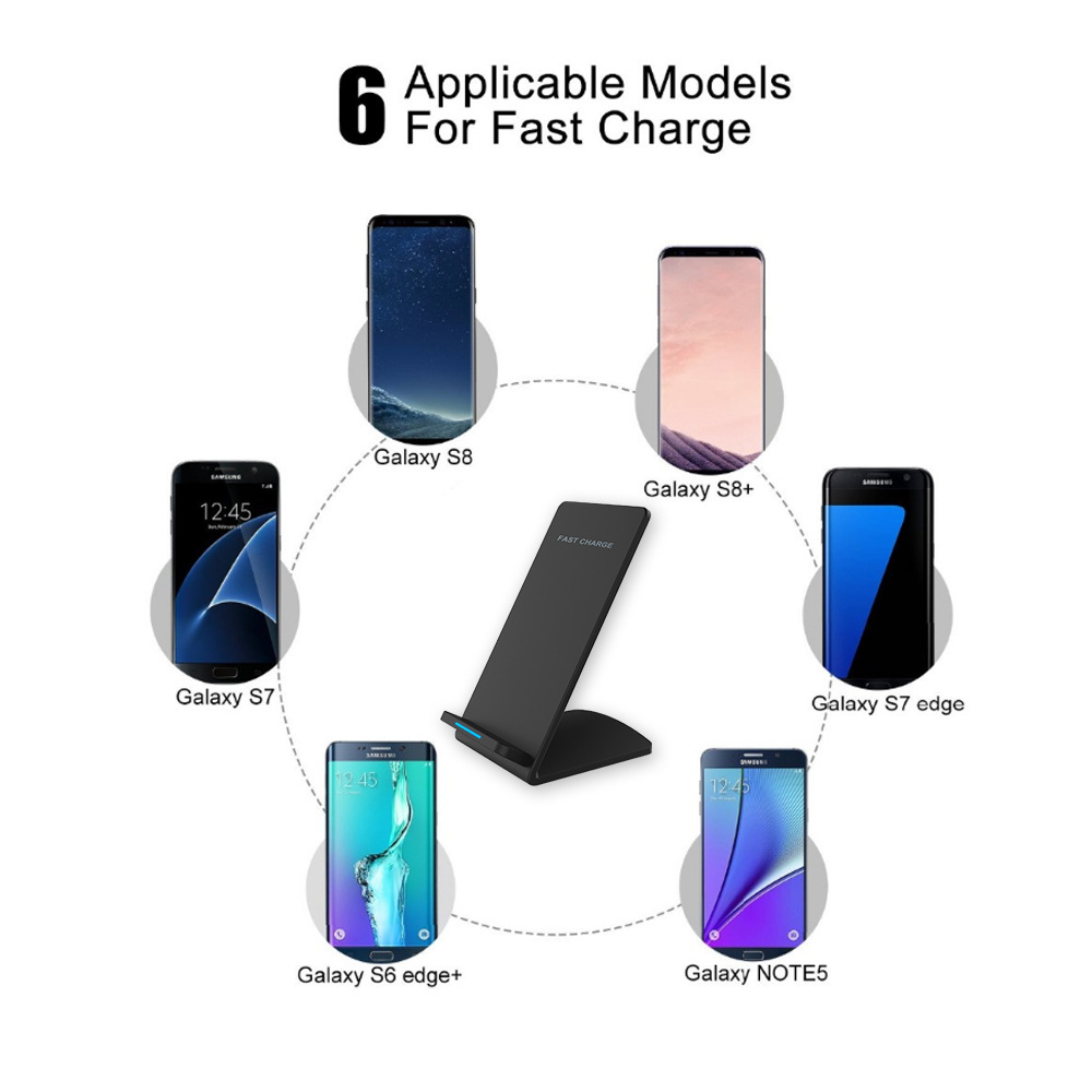 Mart Club แท่นชาร์จไร้สาย ที่ชาร์จไร้สาย Fast Charger Wireless Charging Pad Stand Dock ที่ชาร์ท ...