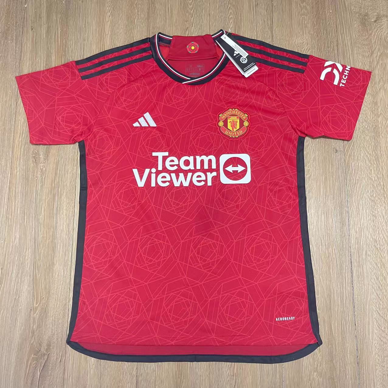 เสื้อกีฬาแขนสั้น ลายทีมชาติฟุตบอล Real- Mad-rid 23-24 AAA ไซซ์ S-2XL ...