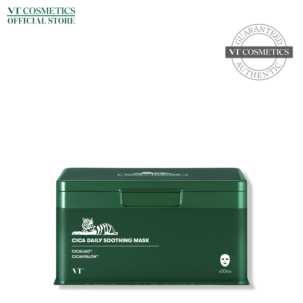 มาส์กแผ่น VT Cica Daily Soothing Mask (30ea) | Lazada.co.th