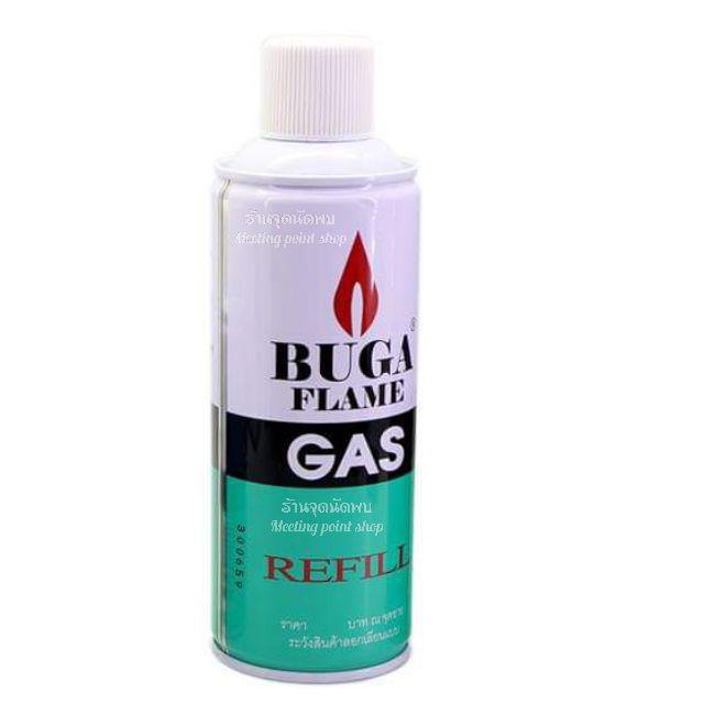 แก๊สไฟแช็ค แก๊สกระป๋อง BUGA Gas สำหรับเติมไฟแช็ค 3 ขนาด 50/132/375 ml ...