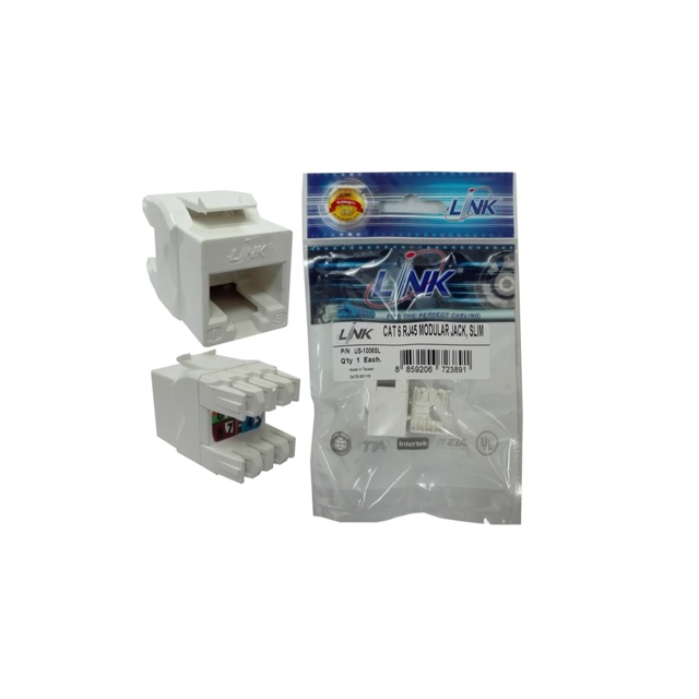LINK CAT6 (US-1006SL) Modular JACK RJ45 ตัวเมีย - pppcom - ThaiPick