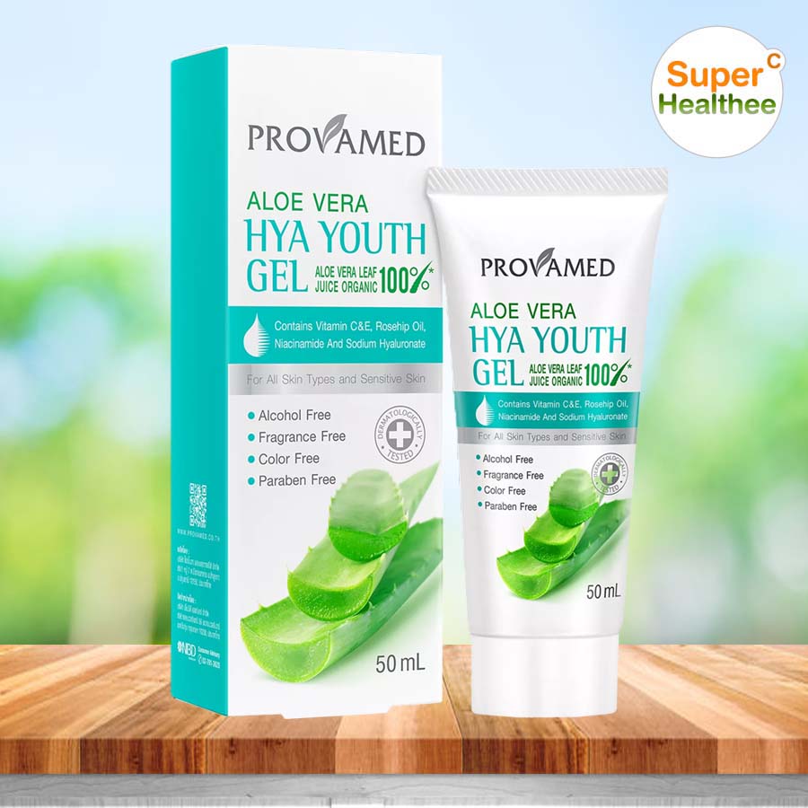 Provamed aloe vera hya youth gel 50 มล โปรวาเมด อโล เวร่า ไฮยา ยูธ เจล ...