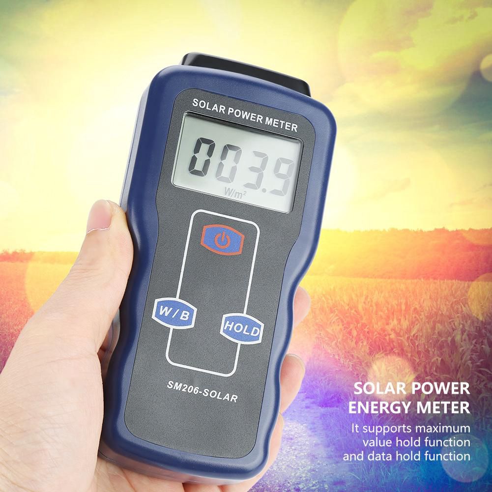 SM206 Solar Radiation Meter เครื่องวัดพลังงานแสงอาทิตย์แบบดิจิตอล ...