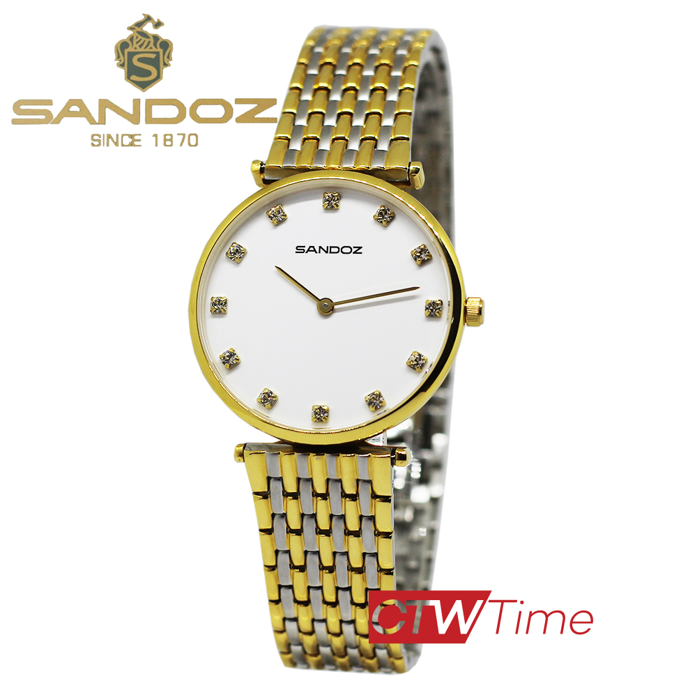 Sandoz นาฬิกาข้อมือผู้หญิง สายสแตนเลส รุ่น SD89315AG02 (สองกษัตริย์ ...